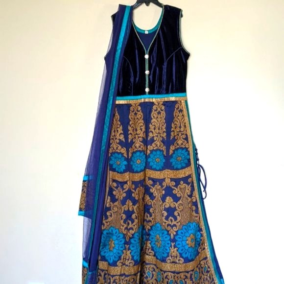 Dresses | Blue Indian Traditional Dress | Poshmark